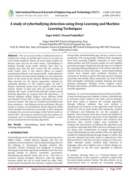 Cyberbulliying Detection Ppt