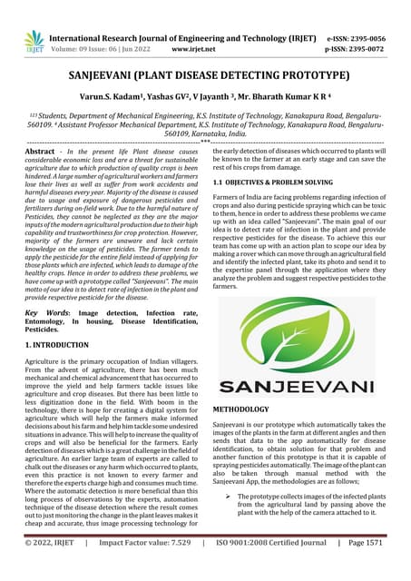 Sanjeevani Plant Disease Detecting Prototype Pdf 9861
