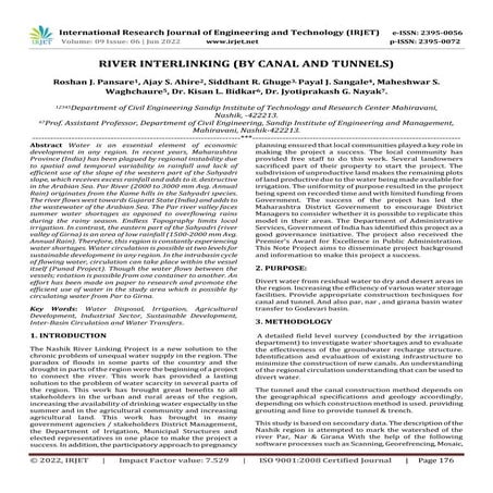 RIVER INTERLINKING (BY CANAL AND TUNNELS) | PDF