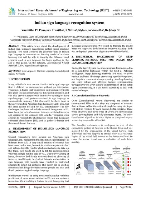 Indian Sign Language Recognition System Pdf