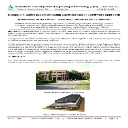 Analysis of Flexible Pavement Using IIT PAVE software | PPTX