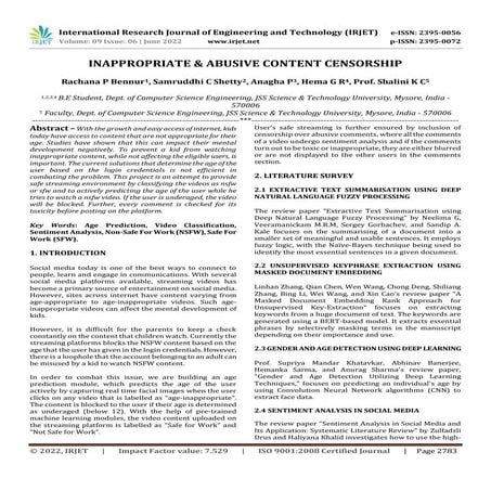 INAPPROPRIATE & ABUSIVE CONTENT CENSORSHIP | PDF | Internet Safety ...