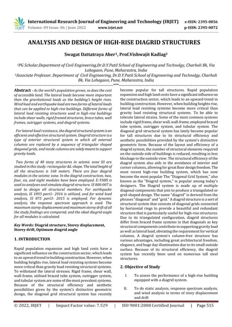 Comparative Seismic Analysis of G+20 RC Framed Structure Building for Maximum Drift with and ...