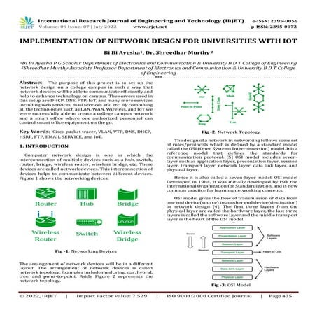 IMPLEMENTATION OF NETWORK DESIGN FOR UNIVERSITIES WITH IOT | PDF ...