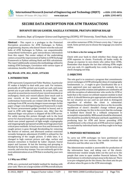 Atm simulation mini project using Python programming language | DOCX
