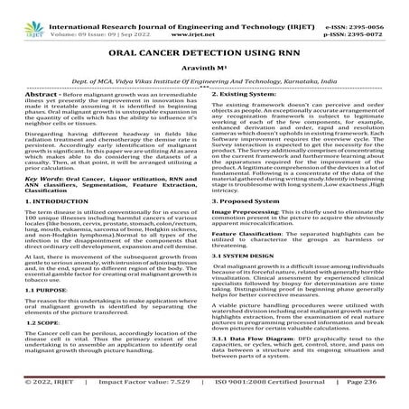 Oral Cancer Detection Using Rnn Pdf Graphics Software Computer Software And Applications