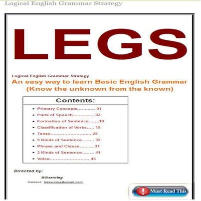 Logical English Grammar Strategy | PDF