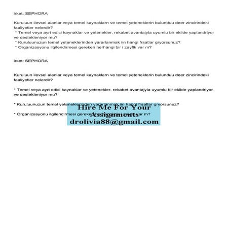 irket SEPHORA Kuruluun ilevsel alanlar veya temel kaynaklar.pdf