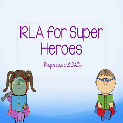 IRLA for Super Heroes | PDF | Educational Assessment | Education