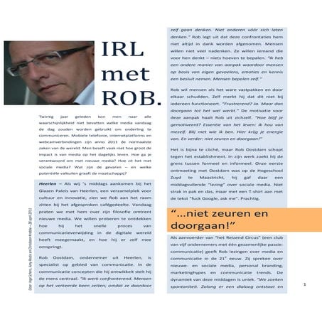 Irl met rob. (28 4-2011) | PDF