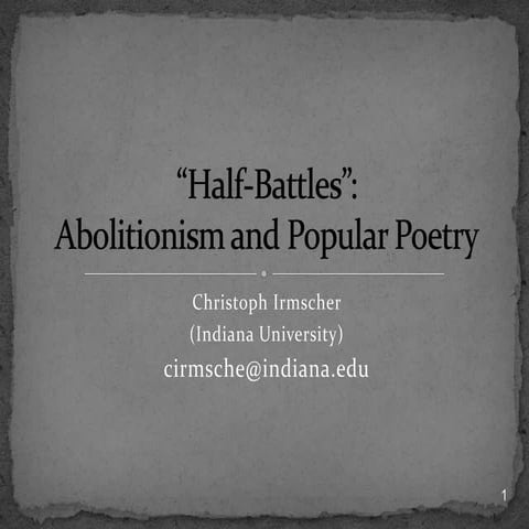 Longfellow and Slavery | PPT