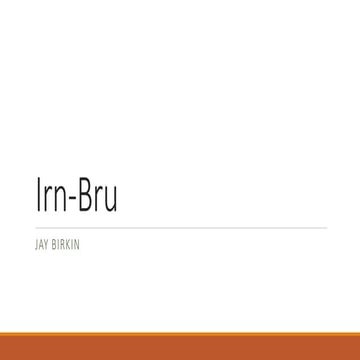 Irn bru pro forma | PPTX