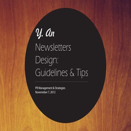 Newsletters Design: Guidelines & Tips | PPT