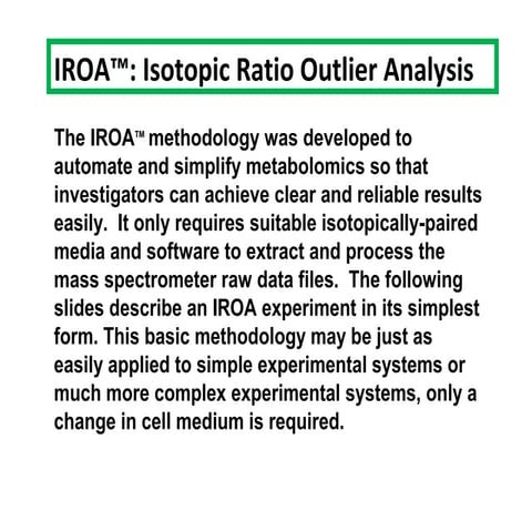 How the IROA Technology Works | PPT
