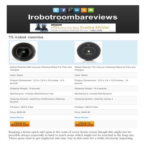 top irobot roomba | PDF