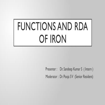 IRON METABOLISM IN HUMAN BODY copy.pptx by Dr. Sandeep Kumar S | PPTX
