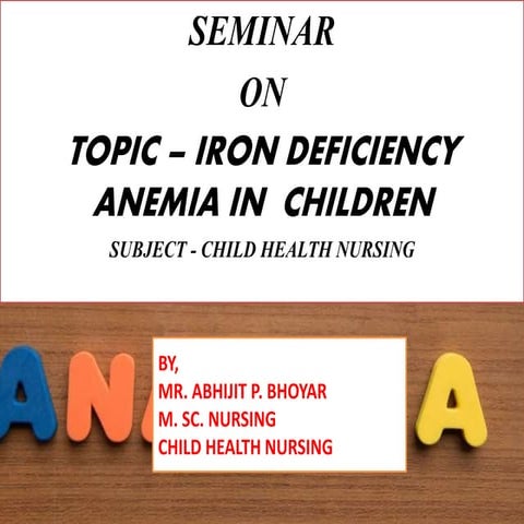 Iron deficiency anaemia | PPT