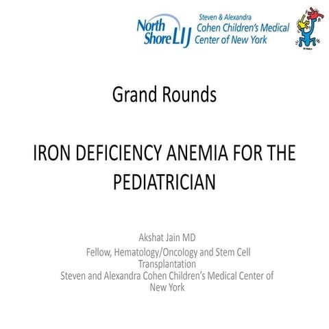 Iron deficiency anemia | PPT