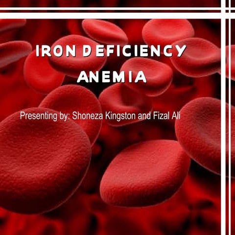Iron deficiency anemia. | PPT