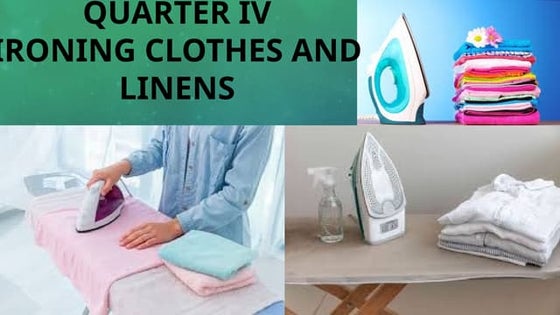 Ironing and Folding Cloths Presentation | PPTX | Women\'s Intimates and ...