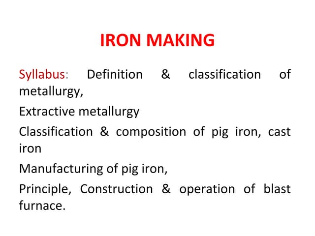 Sponge iron making process | PPTX