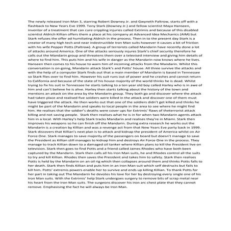 Iron man 3 script | DOCX