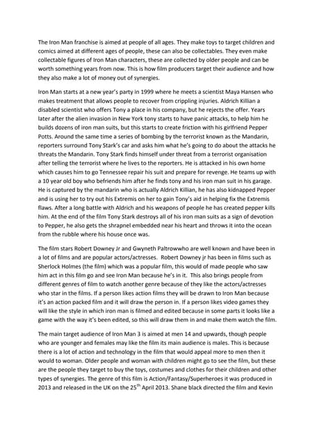 Iron man 3 script | DOCX