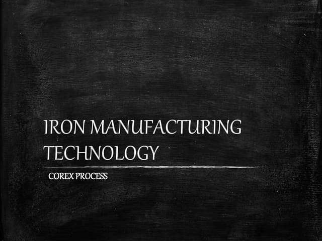 Sponge iron making process | PPTX
