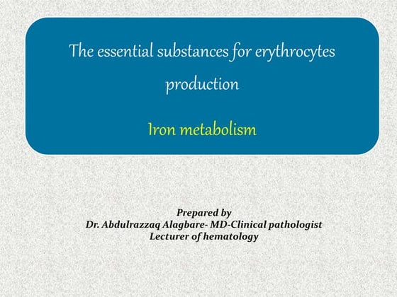 Iron storage and_transport | PPT