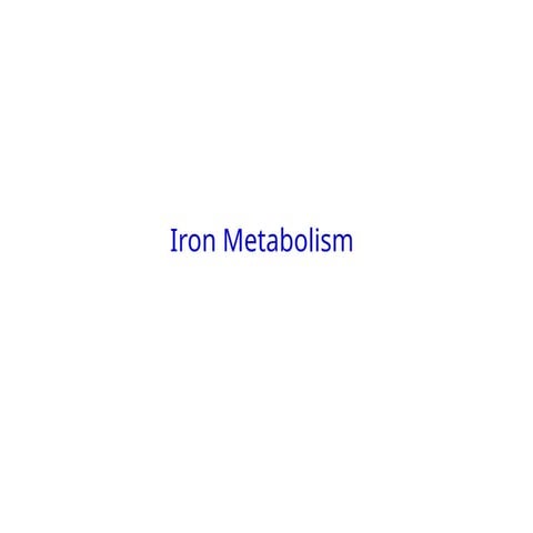 Iron Metabolism pathology medical power point .pptx
