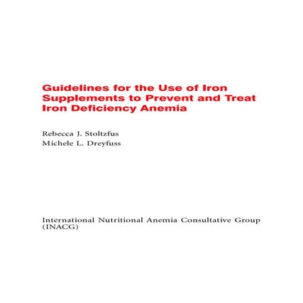 Iron Requirement 01 | PDF