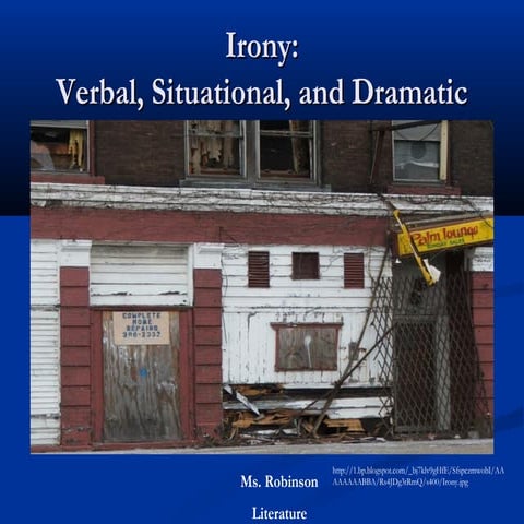 Irony | PPT | Humor and Satire | Pop Culture