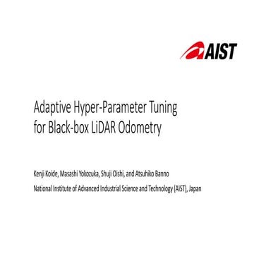 Adaptive Hyper-Parameter Tuning for Black-box LiDAR Odometry [IROS2021 ...