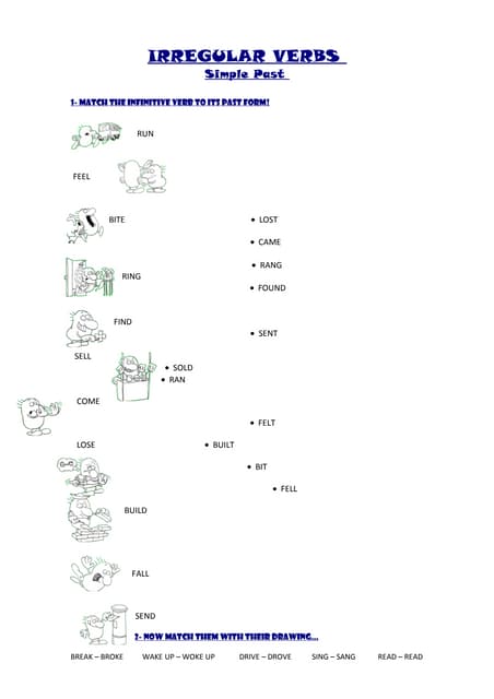 Irreg Verbs Wordsearch
