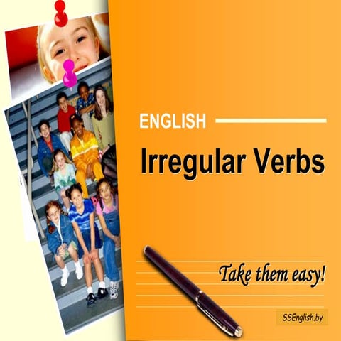 Irregular verbs | PPTX