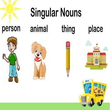 Singular and plural nouns ppt | PPT