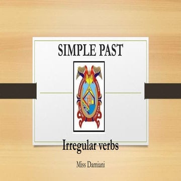 Irregular verb | PPTX