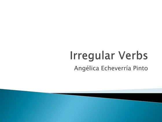 Irregular verbs | PPT