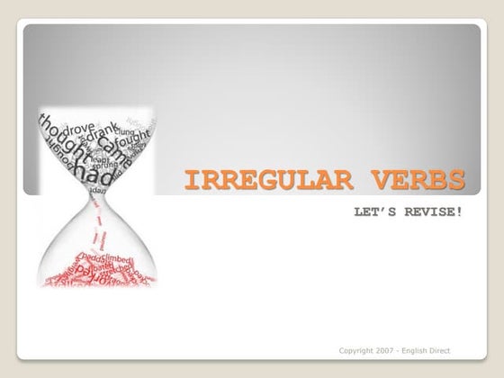 Irregular verbs | PPT