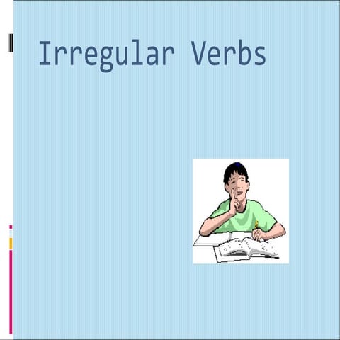 Irregular verbs | PPT