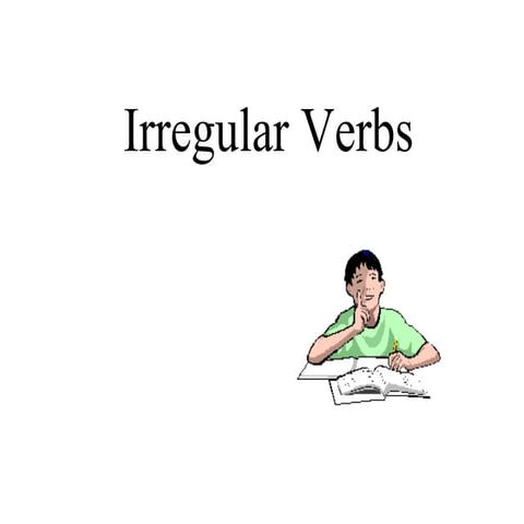 Irregular verbs | PPT