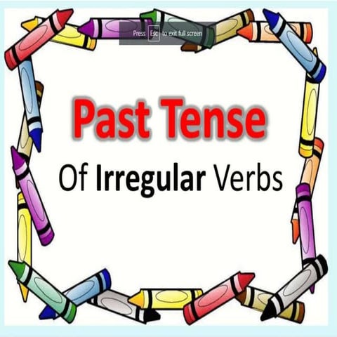 Irregular verbs | PPT