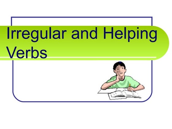 Irregular Verbs- Unit 3 | PPT
