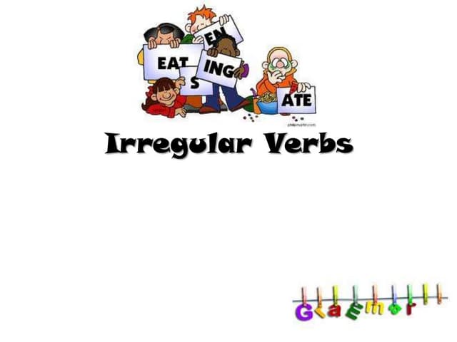 Irregular Verbs Clipart