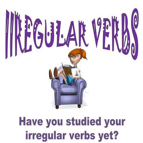 Irregular verbs competition elicitation | PPT