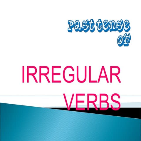 Irregular verbs | PPT