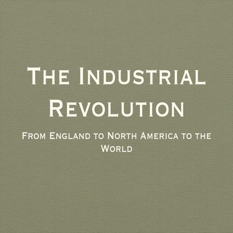 Industrial Revolution Powerpoint | PPT