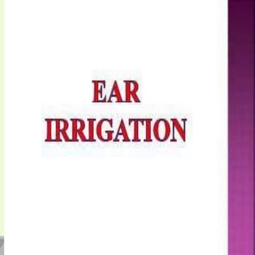 Irrigation of medication | PPTX