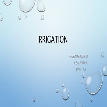 Irrigation | PPTX