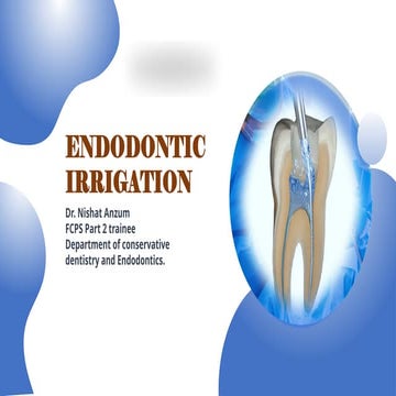 Irrigation Solutions in Endodontics: Types, Techniques, and Best ...